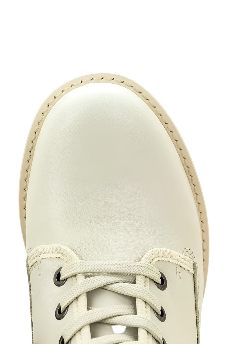 Dromedaris Kanga Combat Leather Boot in Ivory – Missouri Bluffs