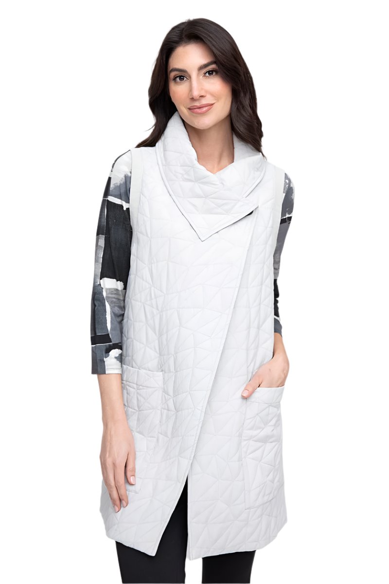 Liv By Habitat Clothes Kaleidoscope Quilt Angled Pocket Vest in Sand ...